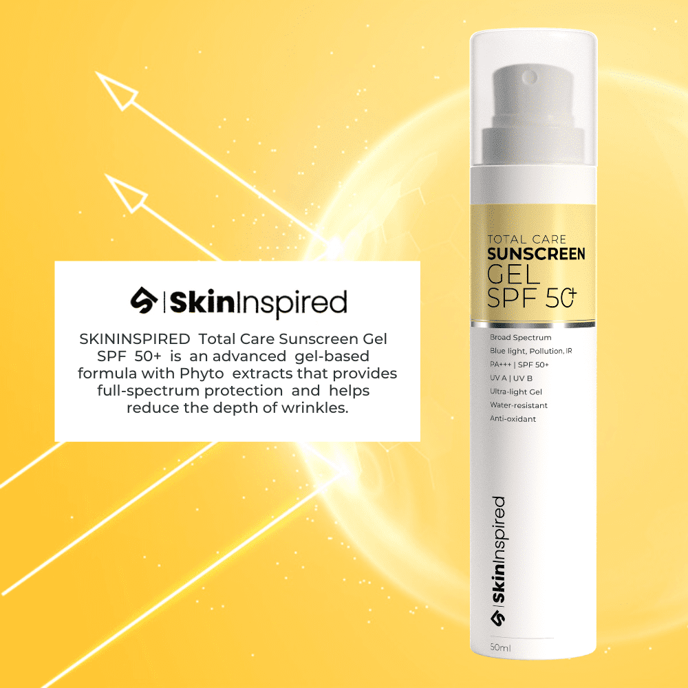 Total Care Sunscreen Gel SPF 50+ – SkinInspired