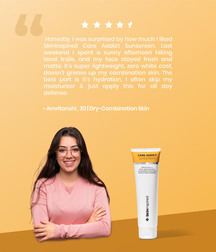 SkinInspired Care Addict Sunscreen | SPF 50+ PA++++ | 3X Bigger