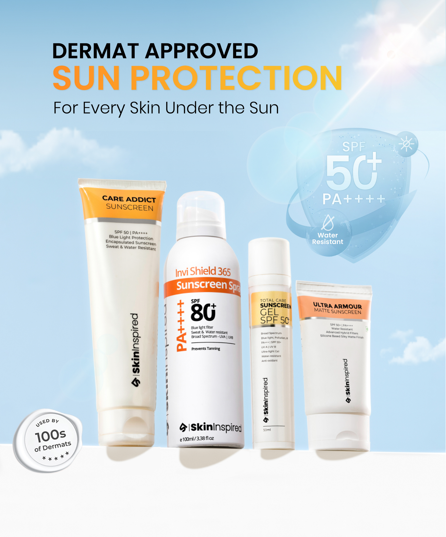 Buy Best SPF 50+ Sunscreen Online for Men & Women In India – SkinInspired
