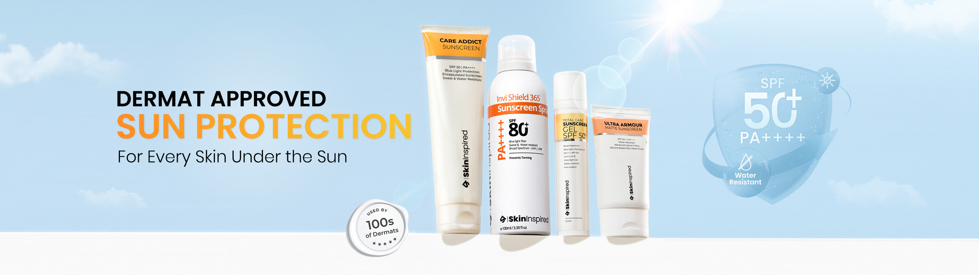 Buy Best SPF 50+ Sunscreen Online for Men & Women In India – SkinInspired