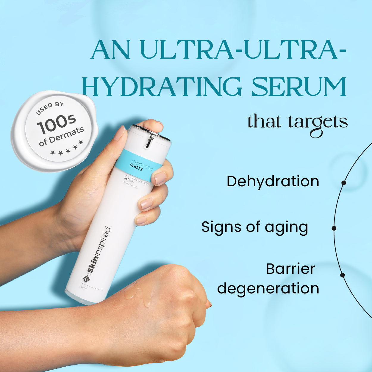 SkinInspired Hydration Shots Hyaluronic Acid Face Serum | 67% Bigger