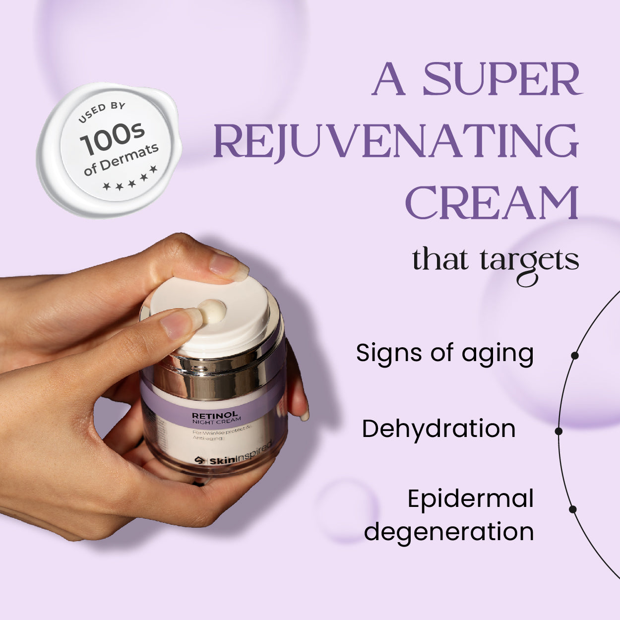 Buy 0.1% Best Retinol Night Cream for Anti-aging & Wrinkles – SkinInspired
