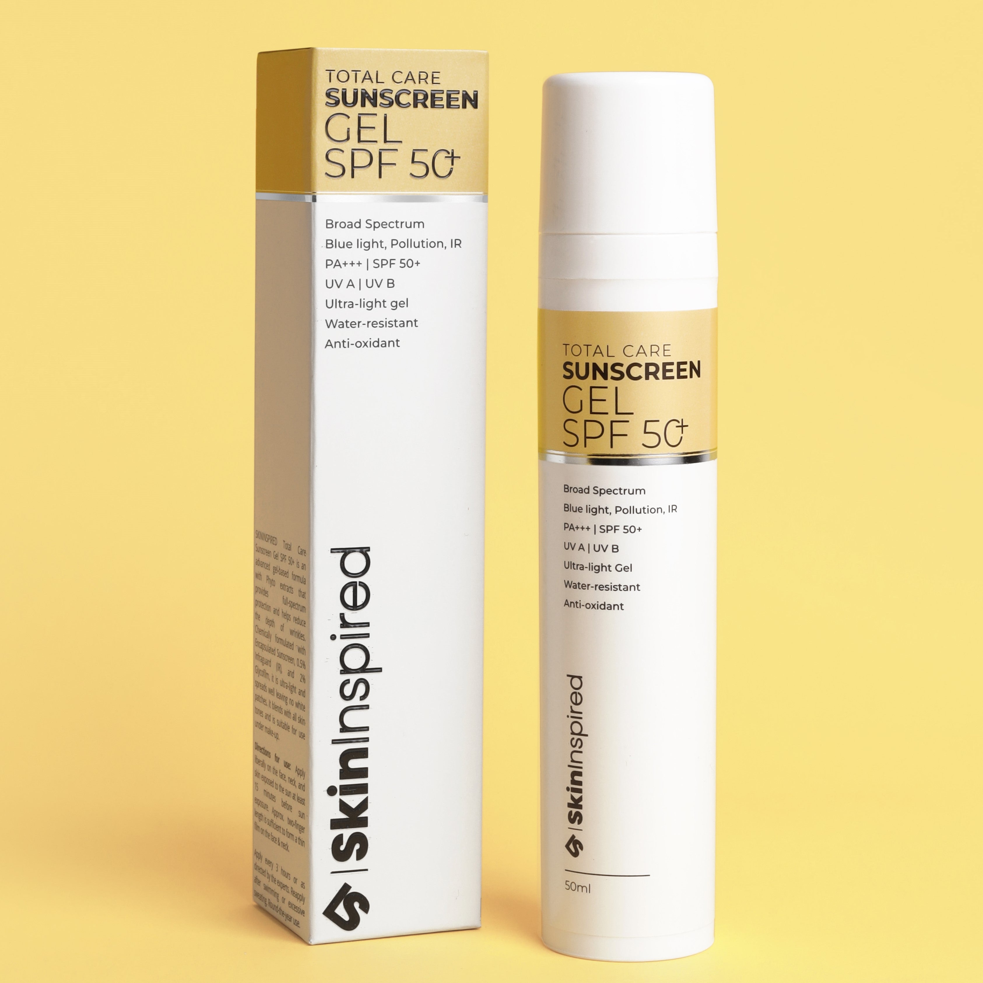Buy Gel Based Sunscreen SPF 50 PA+++ | For All Skin Types – SkinInspired